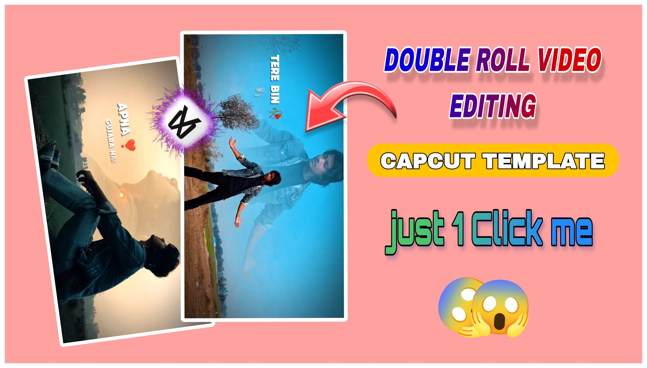 double roll video editing Capcut Template Link - editing4uu.com